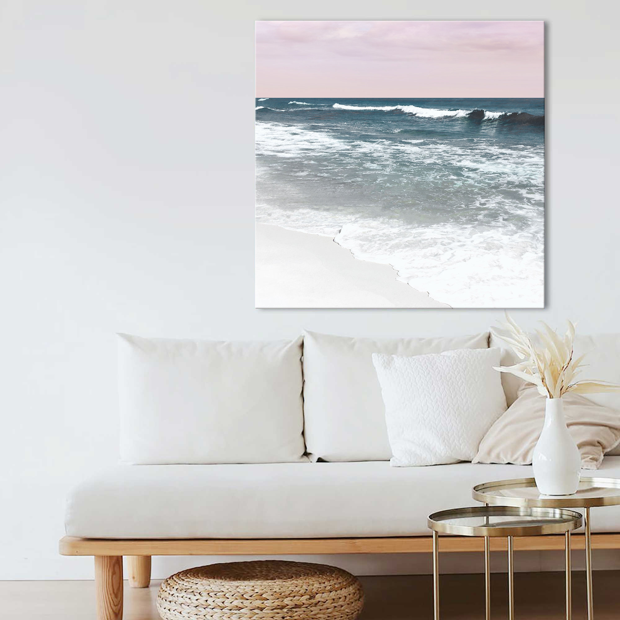Rosecliff Heights "Rose Sunset Serenity" by Nan Print on Canvas | Wayfair