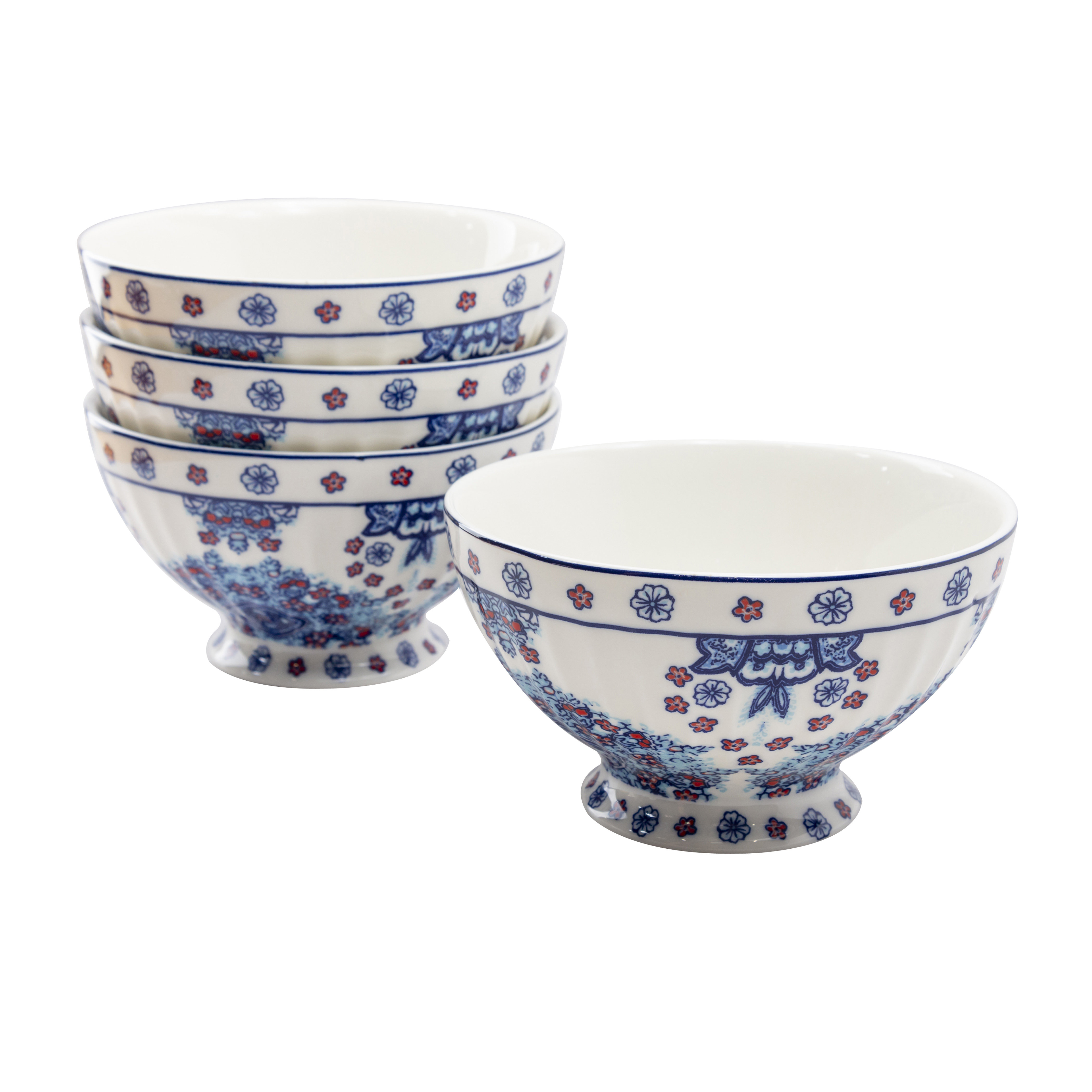 Grace's Tea Ware 16 oz. Dream Footed Cereal Bowl | Wayfair
