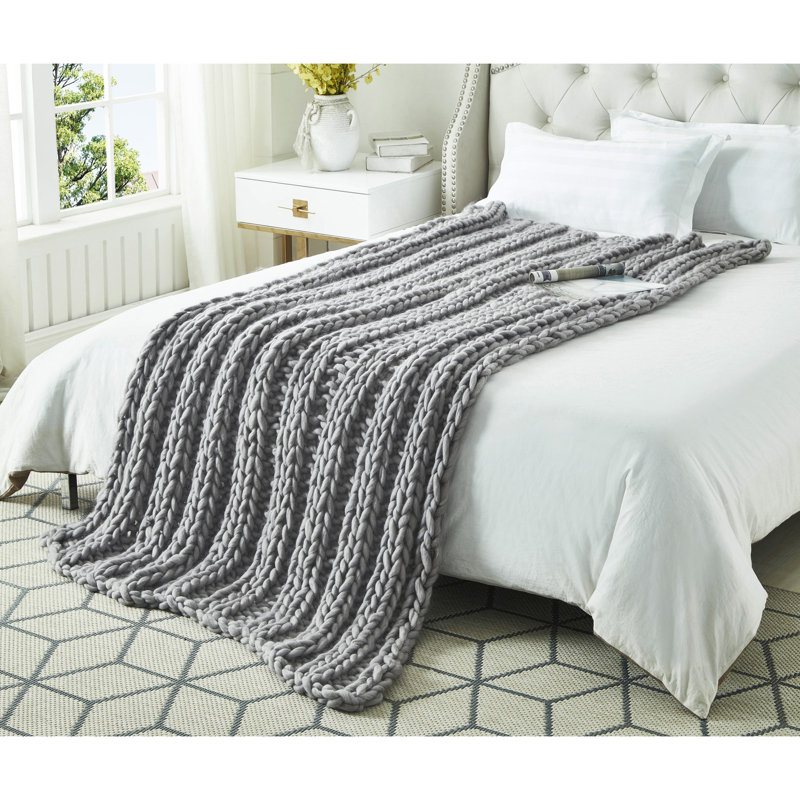 Cozy Tyme Keon Channel Comfortable Knit Throw For Bedroom & Reviews ...