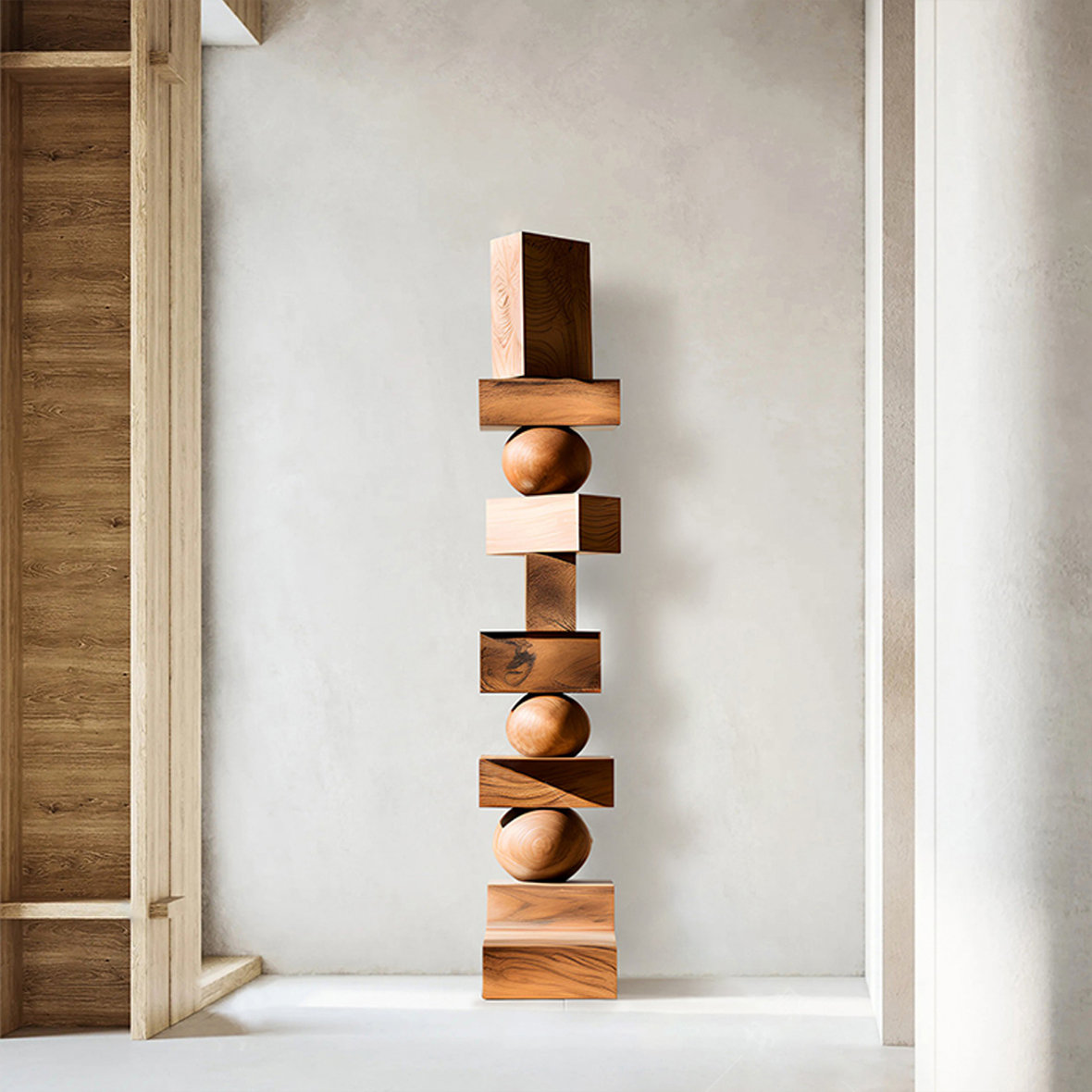 Corrigan Studio® Burlywood + Cuboid + Ball + Specific weight of wood ...