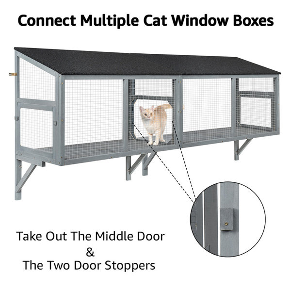 Tucker Murphy Pet™ Cat Catio, Window Box Enclosure For Indoor Cats ...