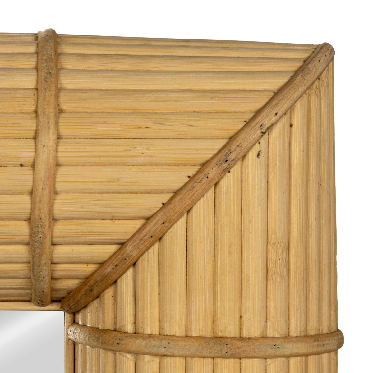 Bay Isle Home™ Addy Bamboo Rectangular Wall Mirror | Wayfair