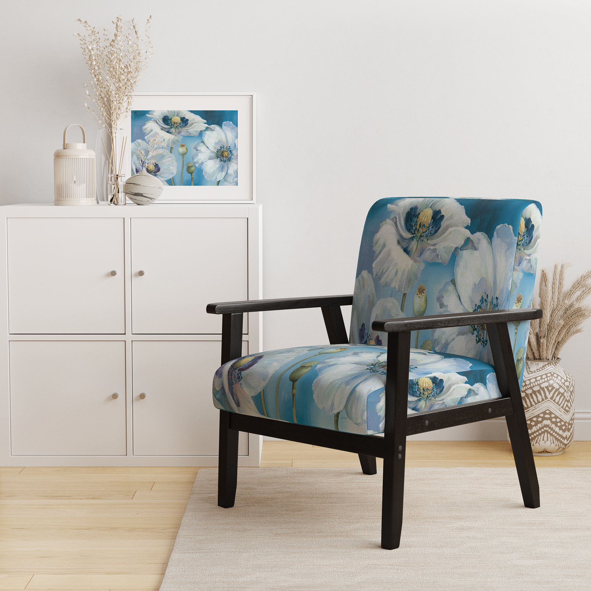 George Oliver Lysle - Upholstered Farmhouse Accent Arm Chair - Wayfair ...