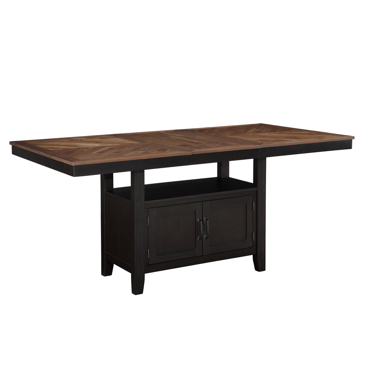 Millwood Pines Mendenhall Rectangular 80'' Storage Counter Table ...