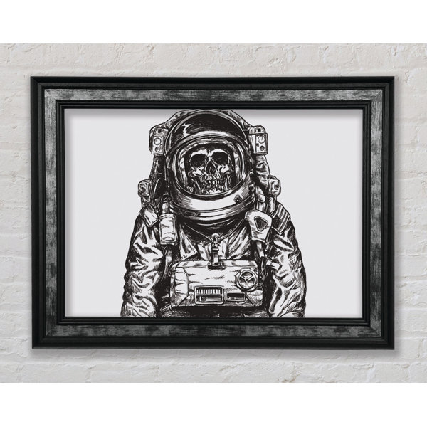 Bright Star The Skeleton Space Explorer - Single Picture Frame Print ...