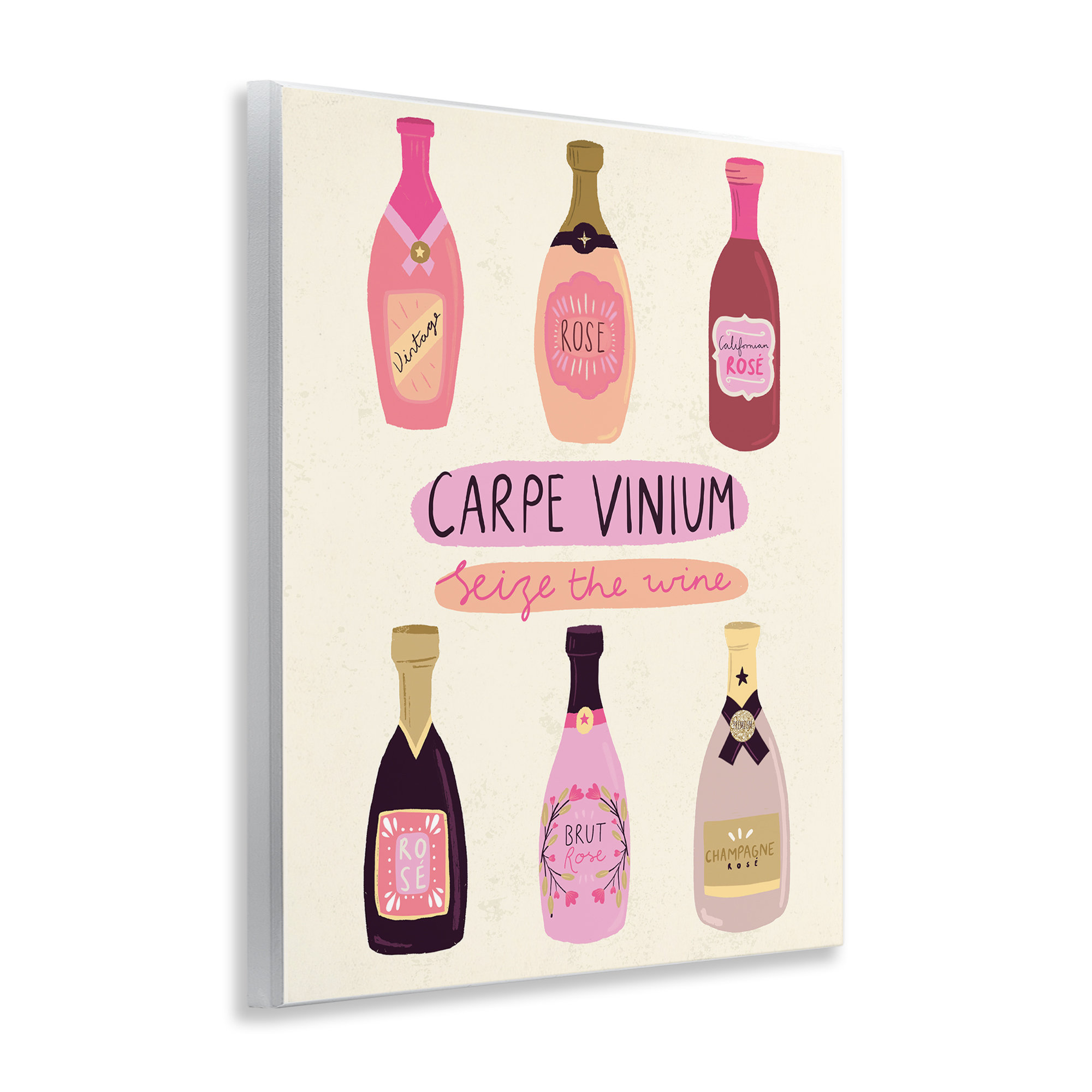 Dakota Fields Carpe Vinium Seize the Wine Wall Plaque Art by Louise ...