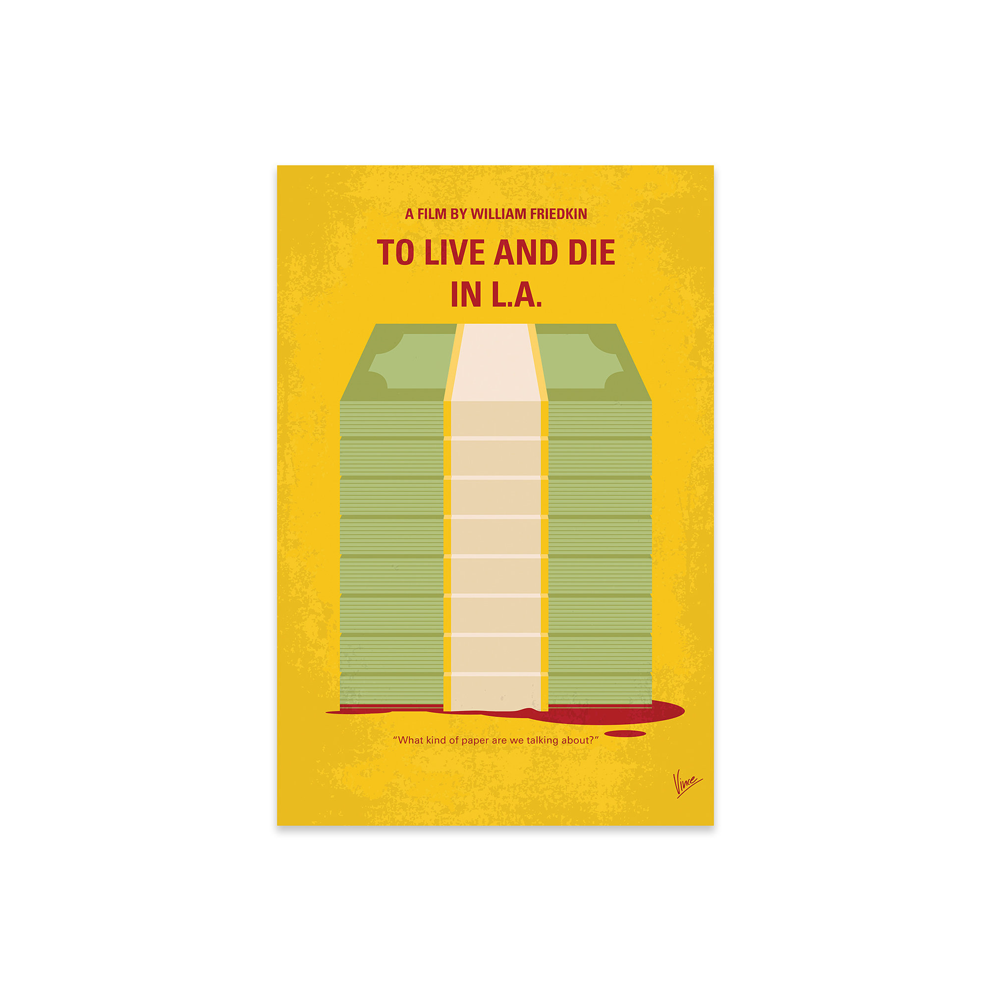 iCanvas My to Live and Die in La Minimal Movie Poster by Chungkong - No ...