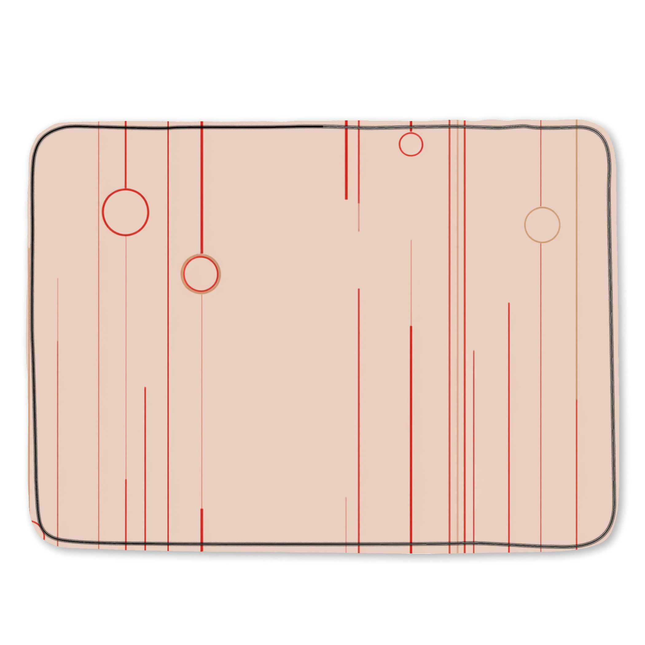 East Urban Home Lines Bath Mat Abstract Bathroom Decor Modern | Wayfair