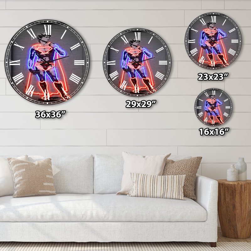 superhero wall clock