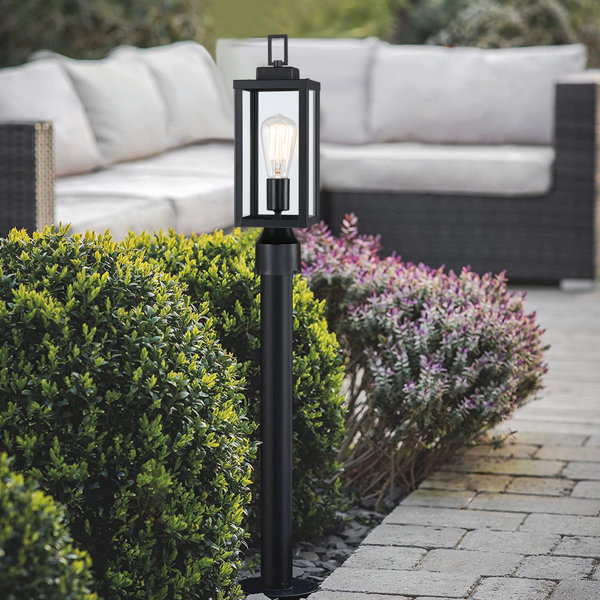 Wrought Studio™ Decorius Matte Black 1 -Light 16.5" H Hardwired Lantern ...