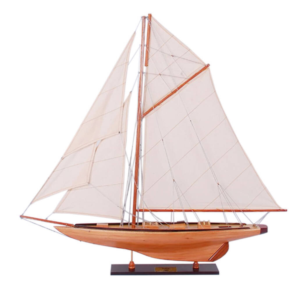 Old Modern Handicrafts Tuiga Painted Medium Sailboat Schooner Yacht ...