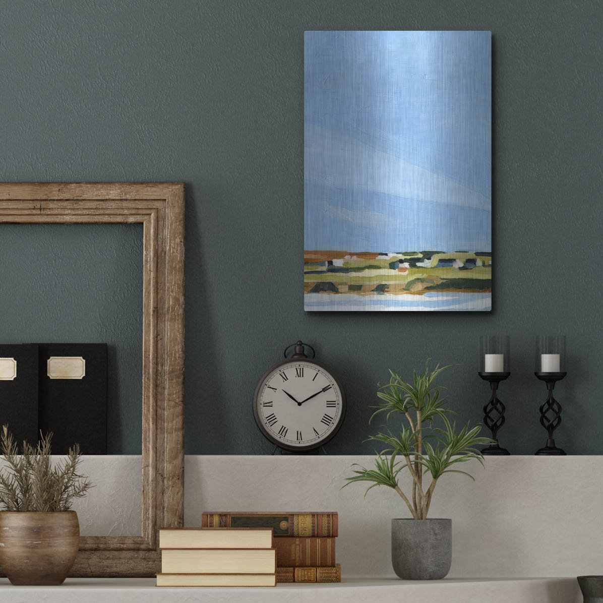 Winston Porter 'Color Field Landscape 1' by Emma Scarvey Metal Wall Art ...