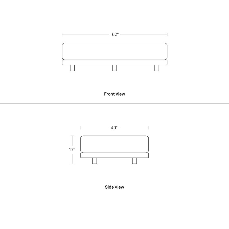 Blu Dot Sunday Large Ottoman | Perigold