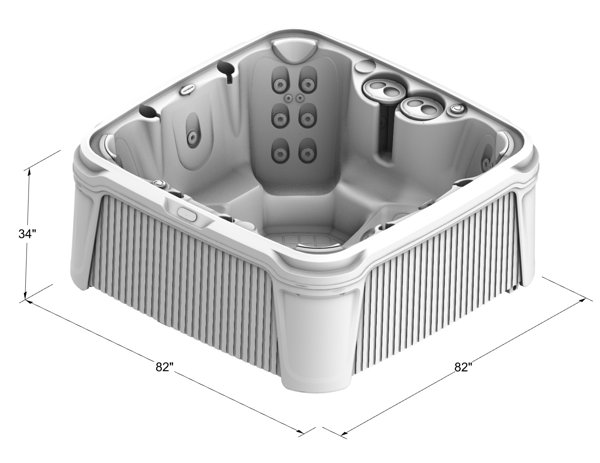 AquaRest Spas, powered by Jacuzzi® pumps AquaRest DayDream 3500 7 ...