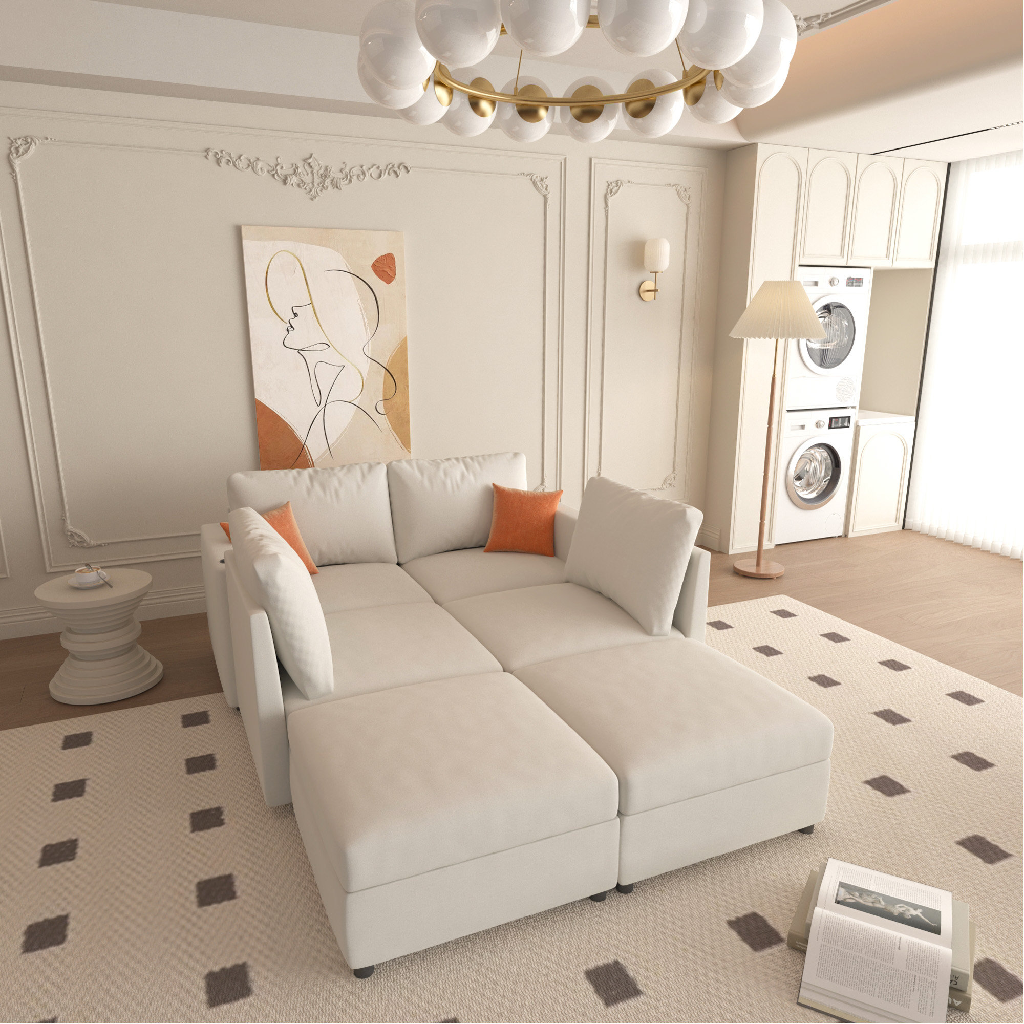 Hokku Designs Modern Large Sectional Sofa For Supreme Comfort And ...