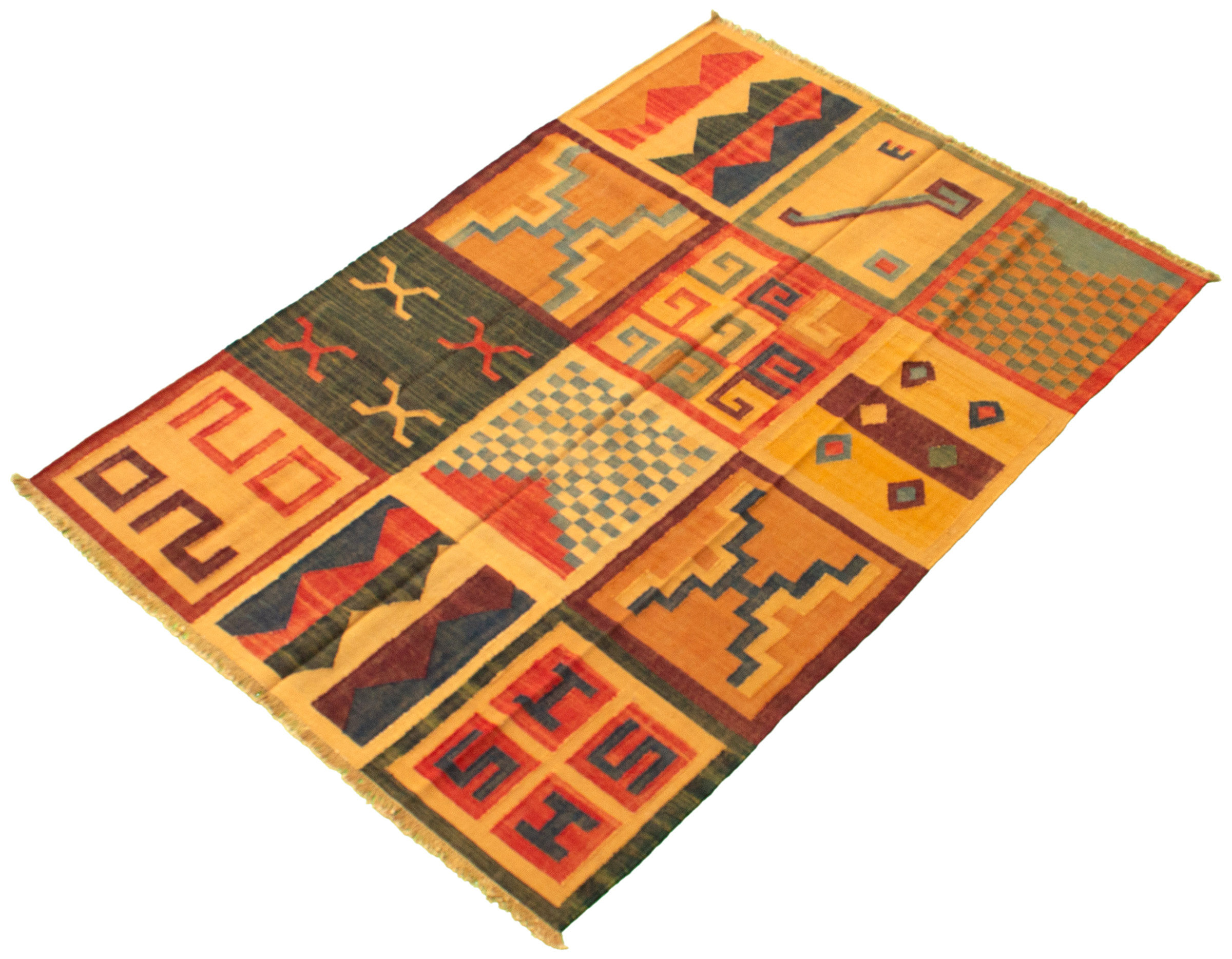 Foundry Select Flatweave Wool Patchwork Rug - Wayfair Canada