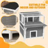 Archie & Oscar™ Outdoor Cat House with Balcony, Feral Cat Shelter with ...