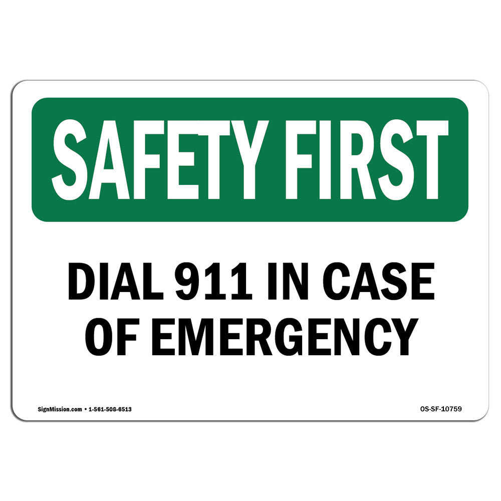 SignMission Dial 911 in Case of Emergency Sign | Wayfair