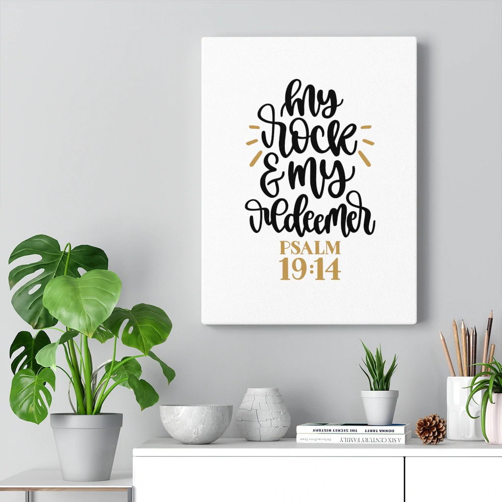 Trinx Redeemed Psalm 19:14 - Wrapped Canvas Textual Art - Wayfair Canada