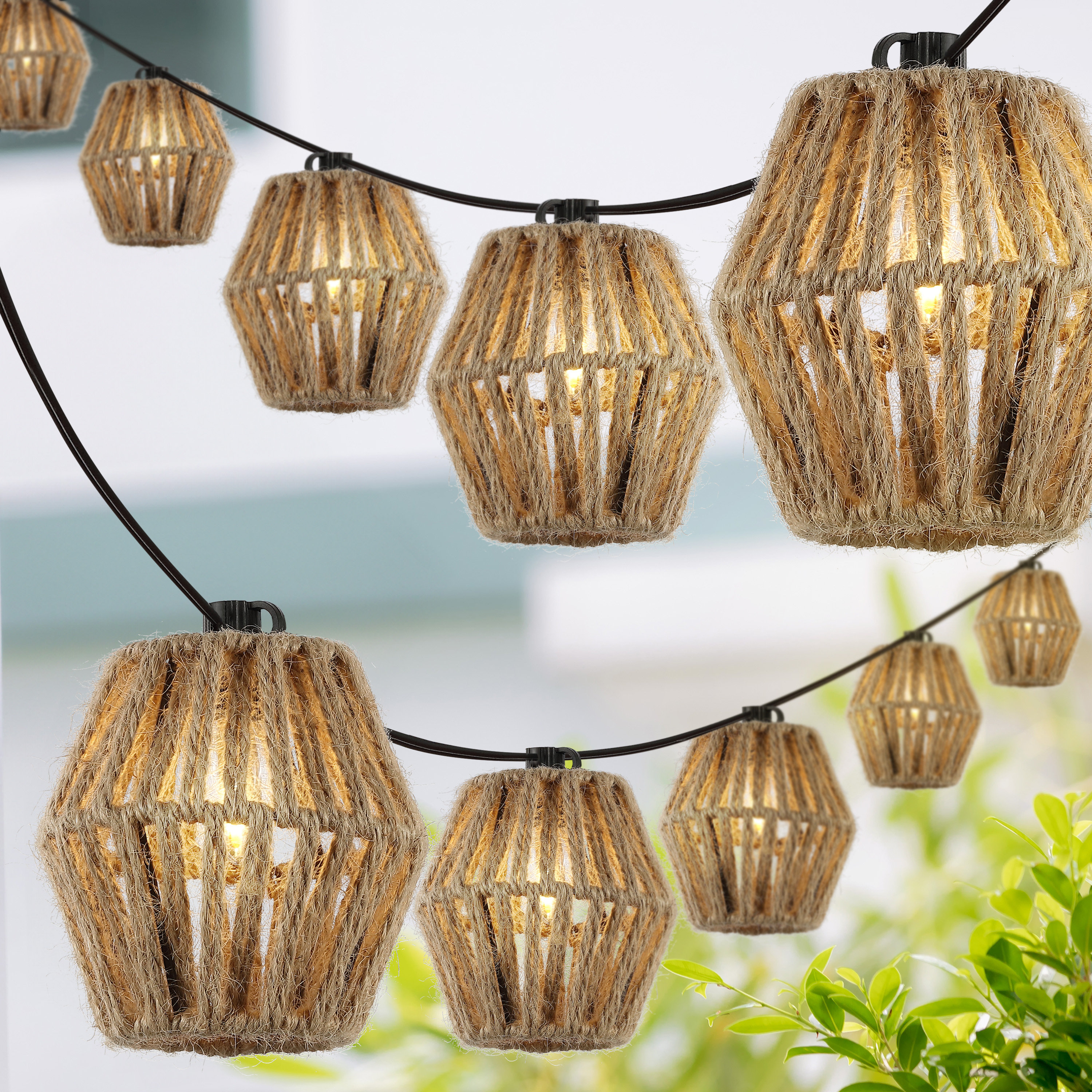 Bay Isle Home™ Ariannah 10-Light Indoor/Outdoor 10 ft. Mid-Century ...