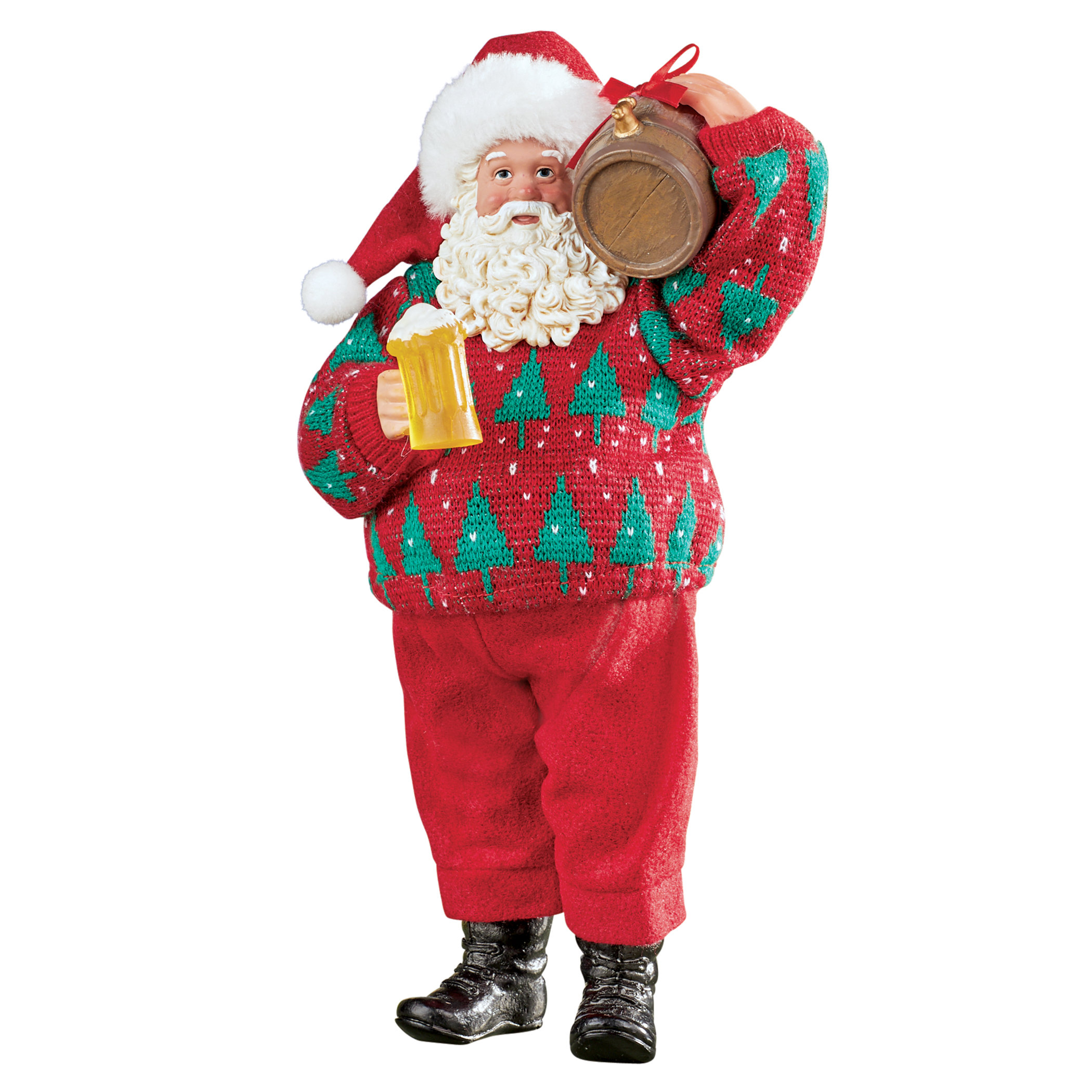 The Holiday Aisle® Hoppy Christmas Beer Santa | Wayfair