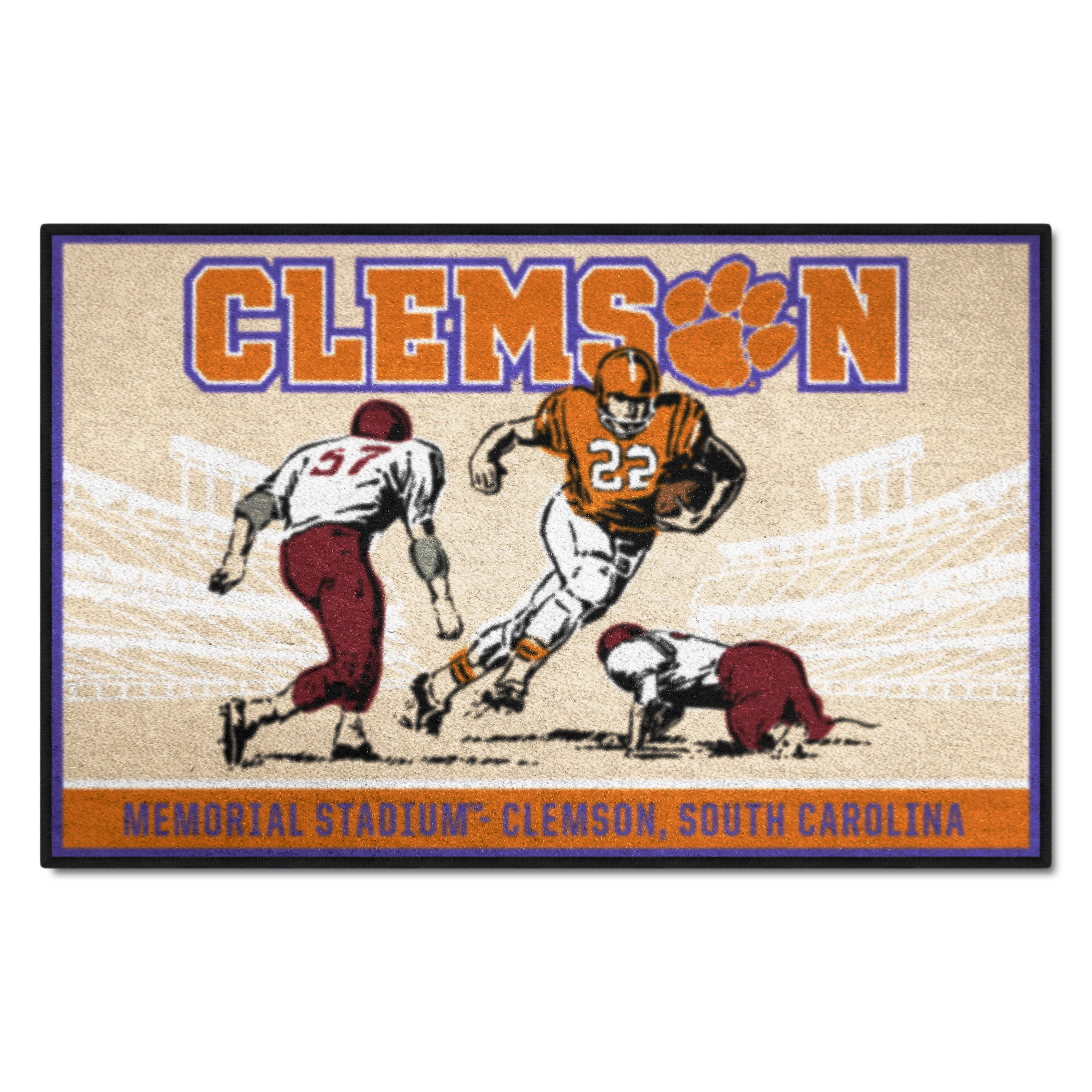 FANMATS Clemson_Clemson Tigers Starter Mat Accent Rug - 19In. X 30In ...