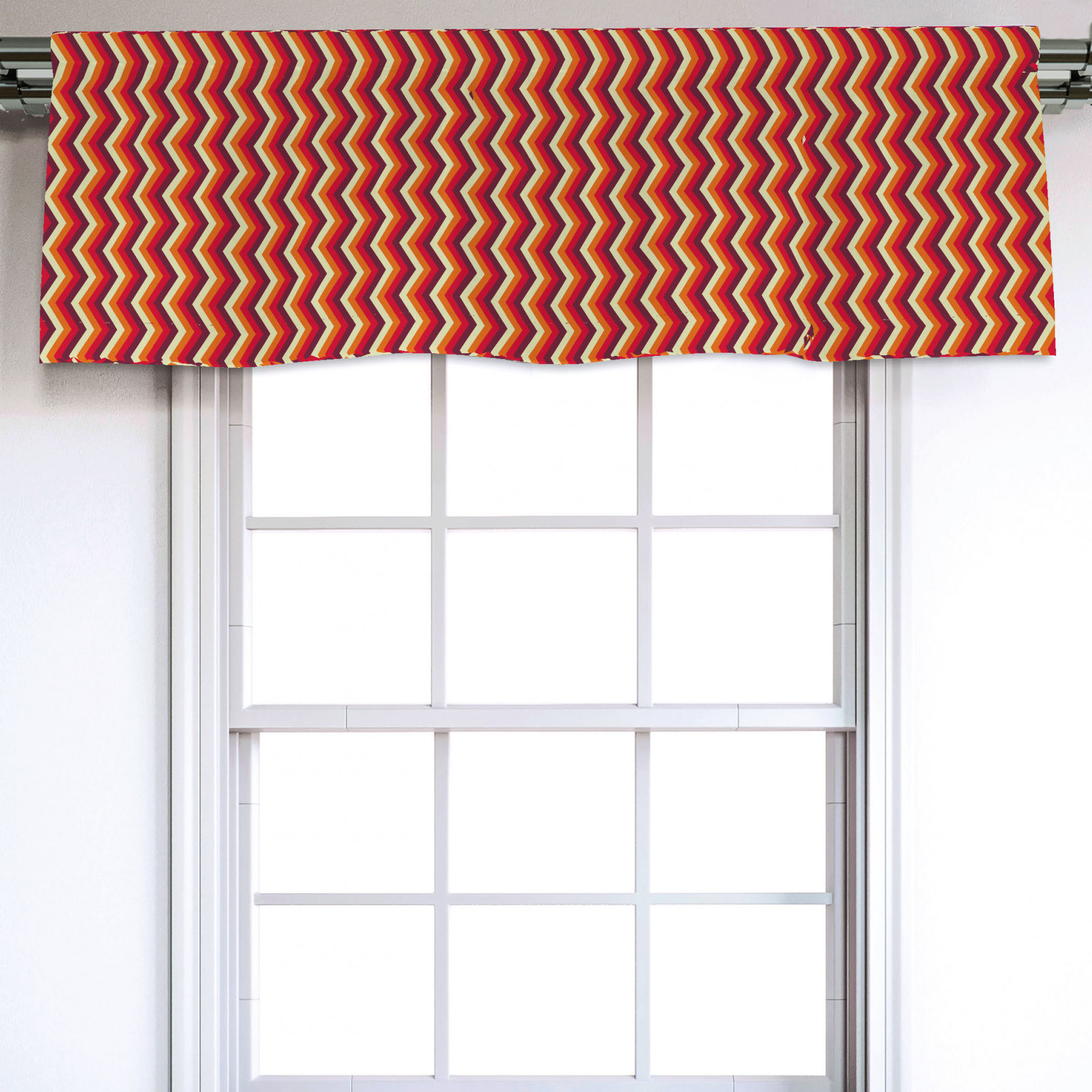 East Urban Home Retro 54" Window Valance | Wayfair