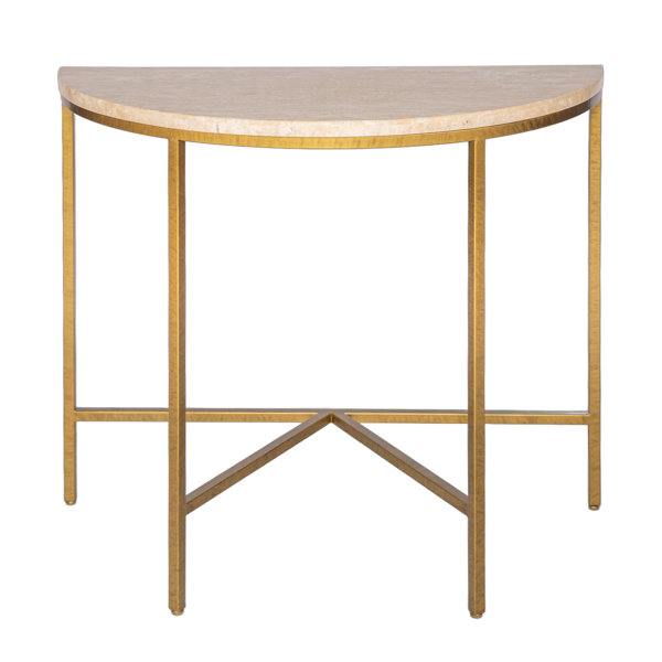 ellahome Vermont 38'' Marble Top Console Table | Wayfair