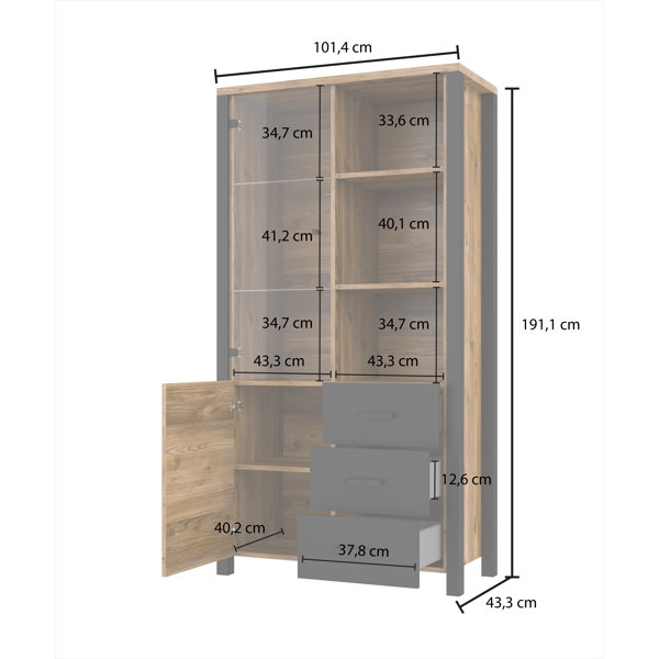 Williston Forge Monango Display Cabinet & Reviews | Wayfair.co.uk