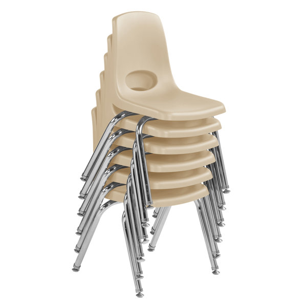 Factory Direct Partners Stacking Classroom Chair ( Set of 6 ) & Reviews ...