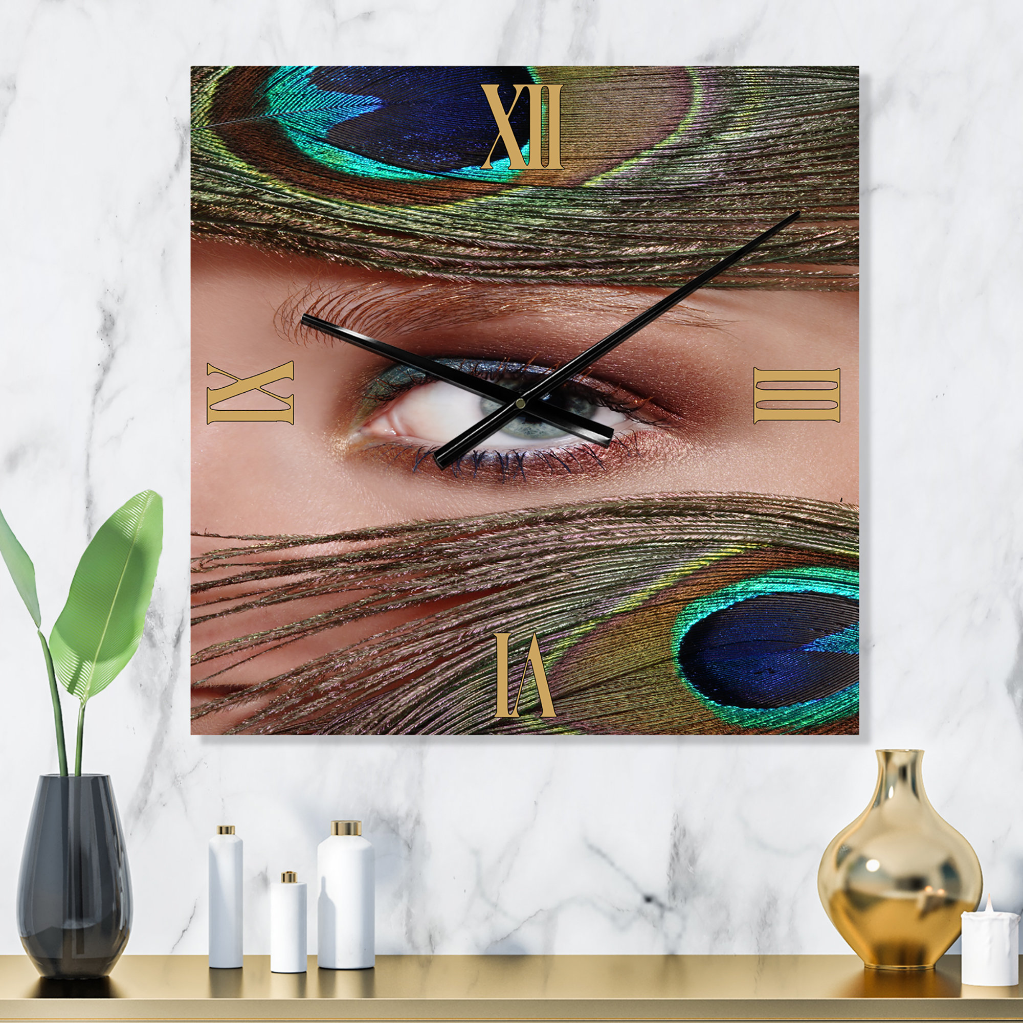 East Urban Home Eye and Peacock Feathers - Bohemian & Eclectic Wall ...