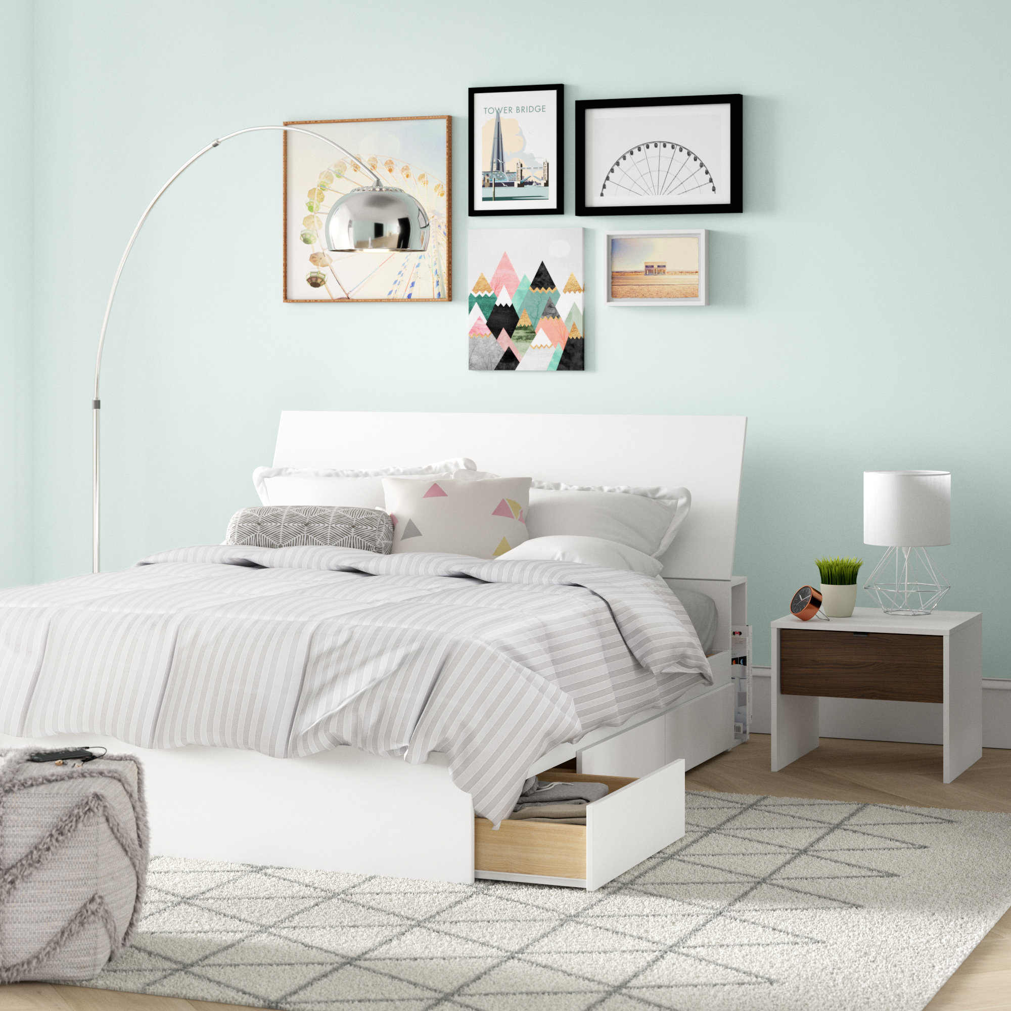 Trule Crespo Platform 2 Piece Bedroom Set | Wayfair