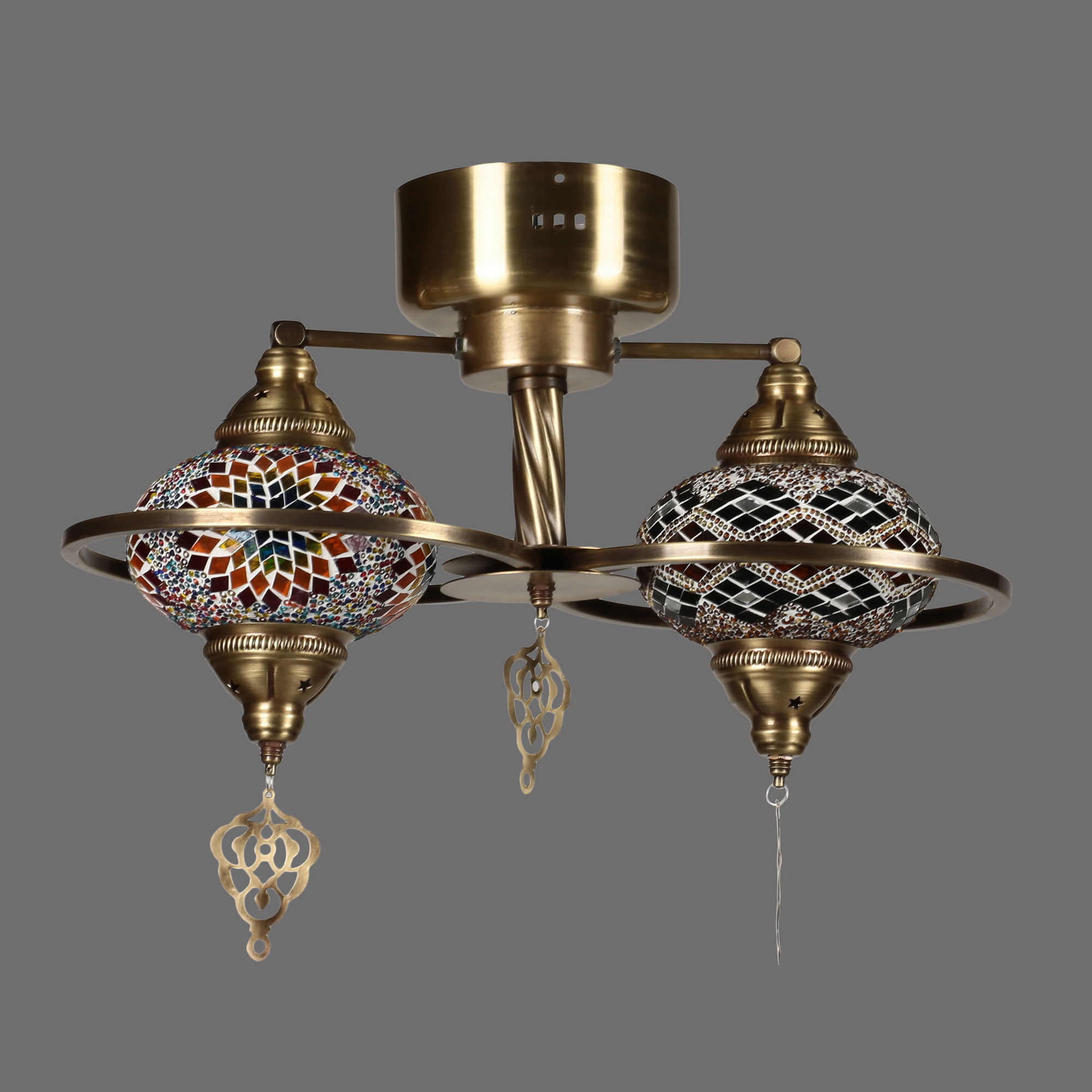 East Urban Home Lanare 2-Light 50 Semi Flush Mount - Wayfair Canada