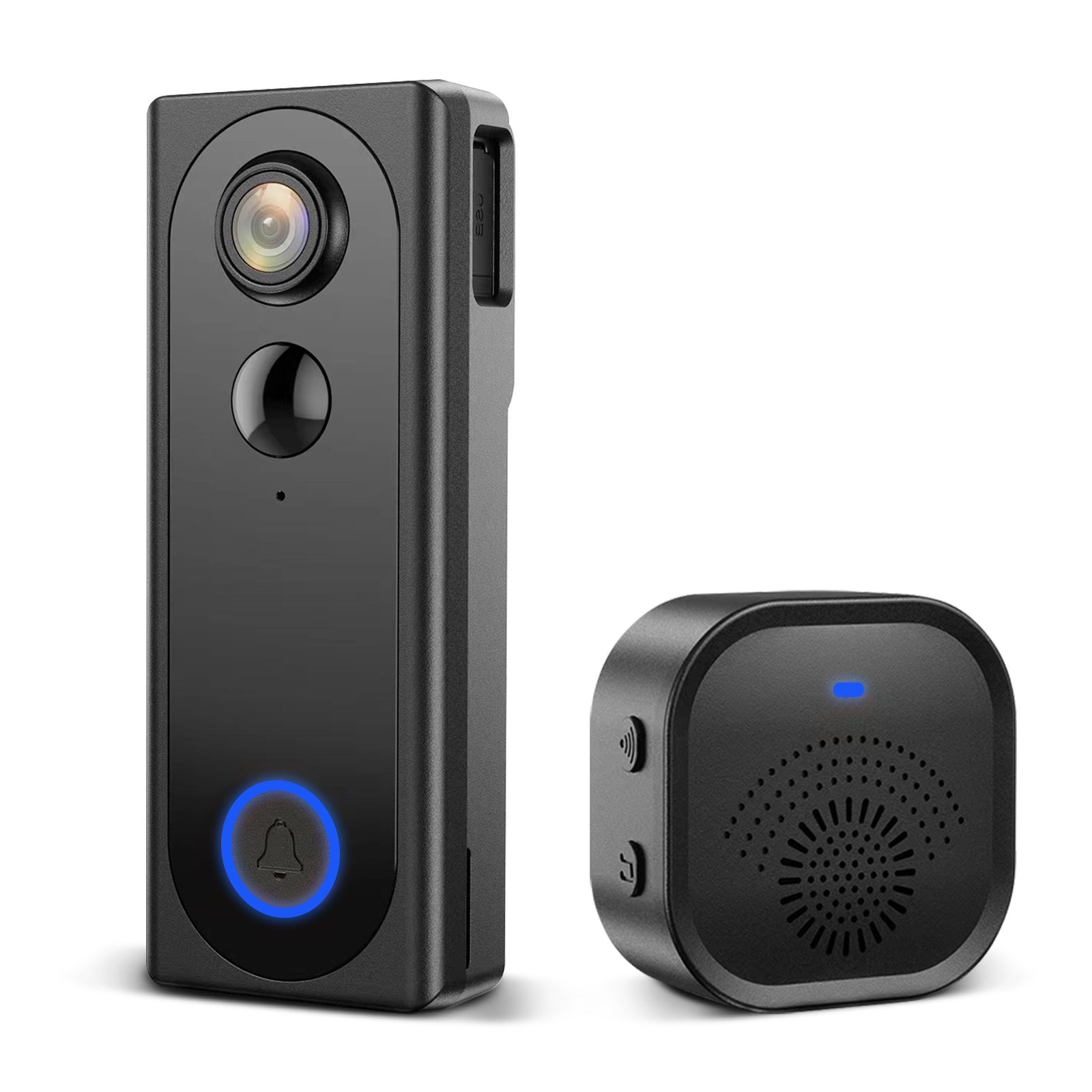 Symple Stuff Doorbell Camera Wireless 2K Video Doorbell With Chime ...