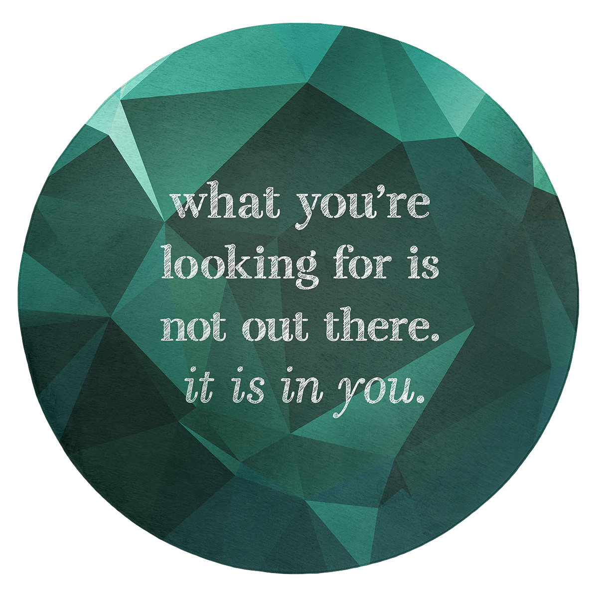 East Urban Home Quotes Faux Gemstone Self Confidence Inspirational ...