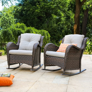 Lark Manor Alysan Outdoor Rocker Chair & Reviews | Wayfair