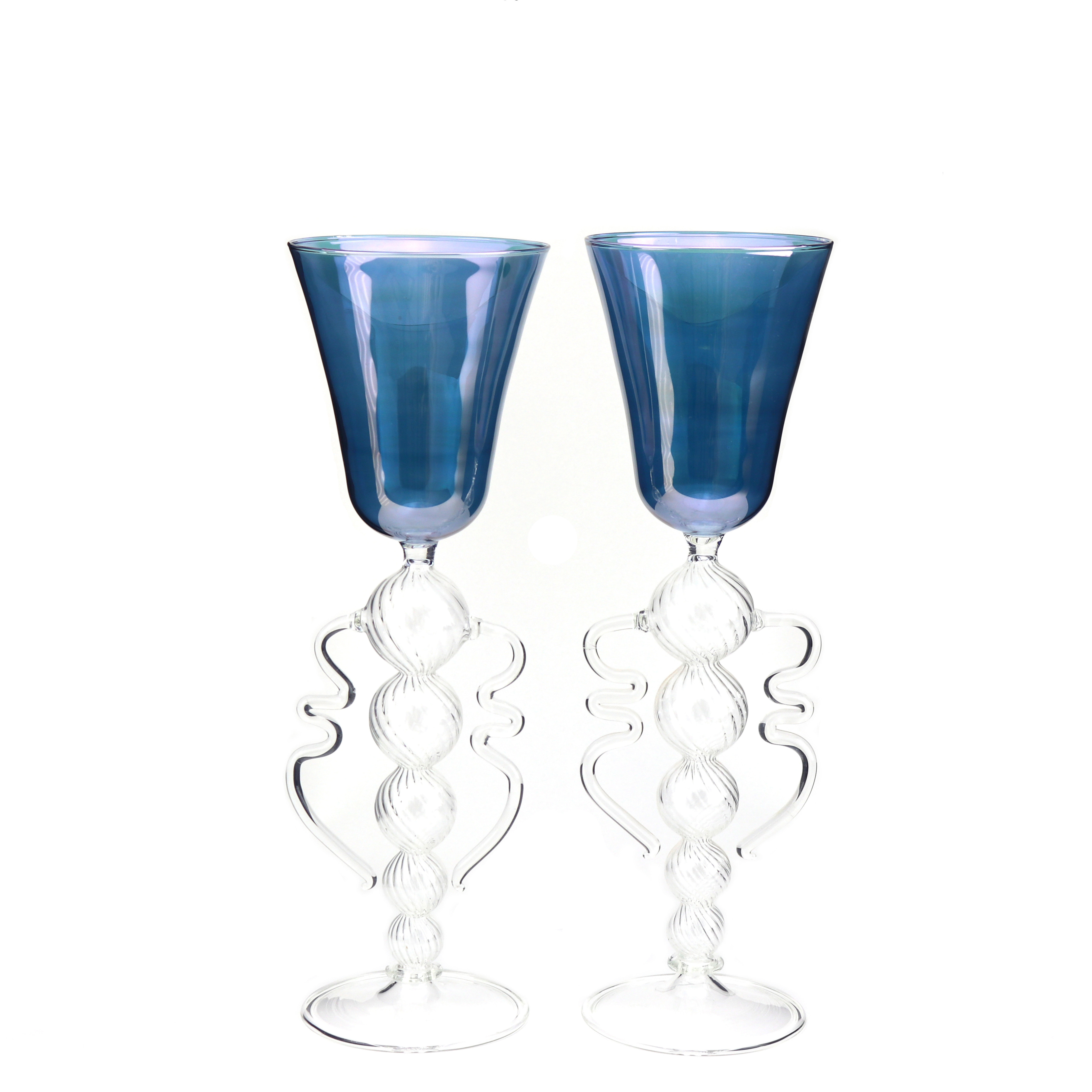 Murano Art Collection 2 - Piece 10oz. Glass All Purpose Wine Glas ...