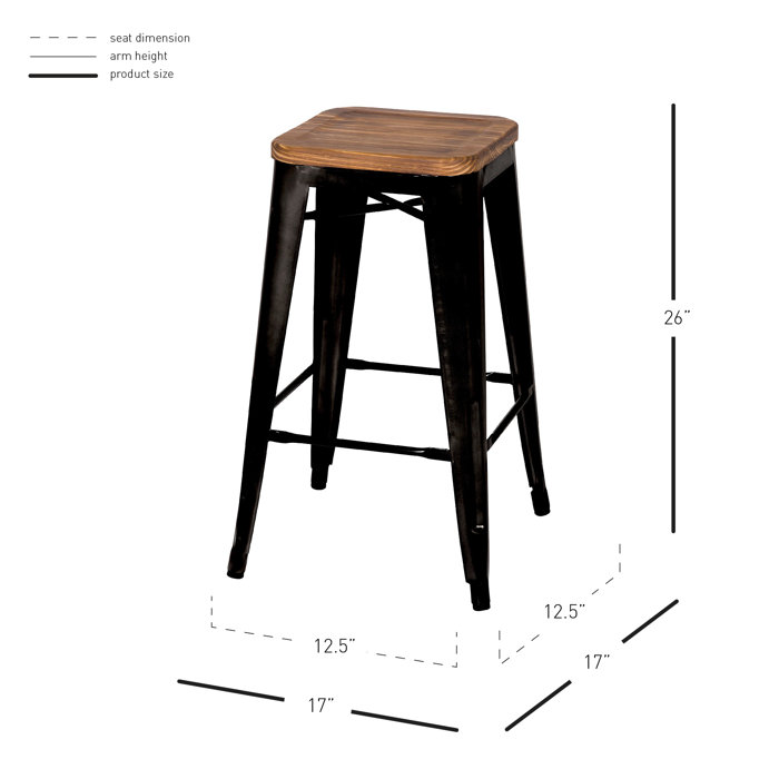 Trent Austin Design® Nesbit Solid Wood Stool & Reviews | Wayfair