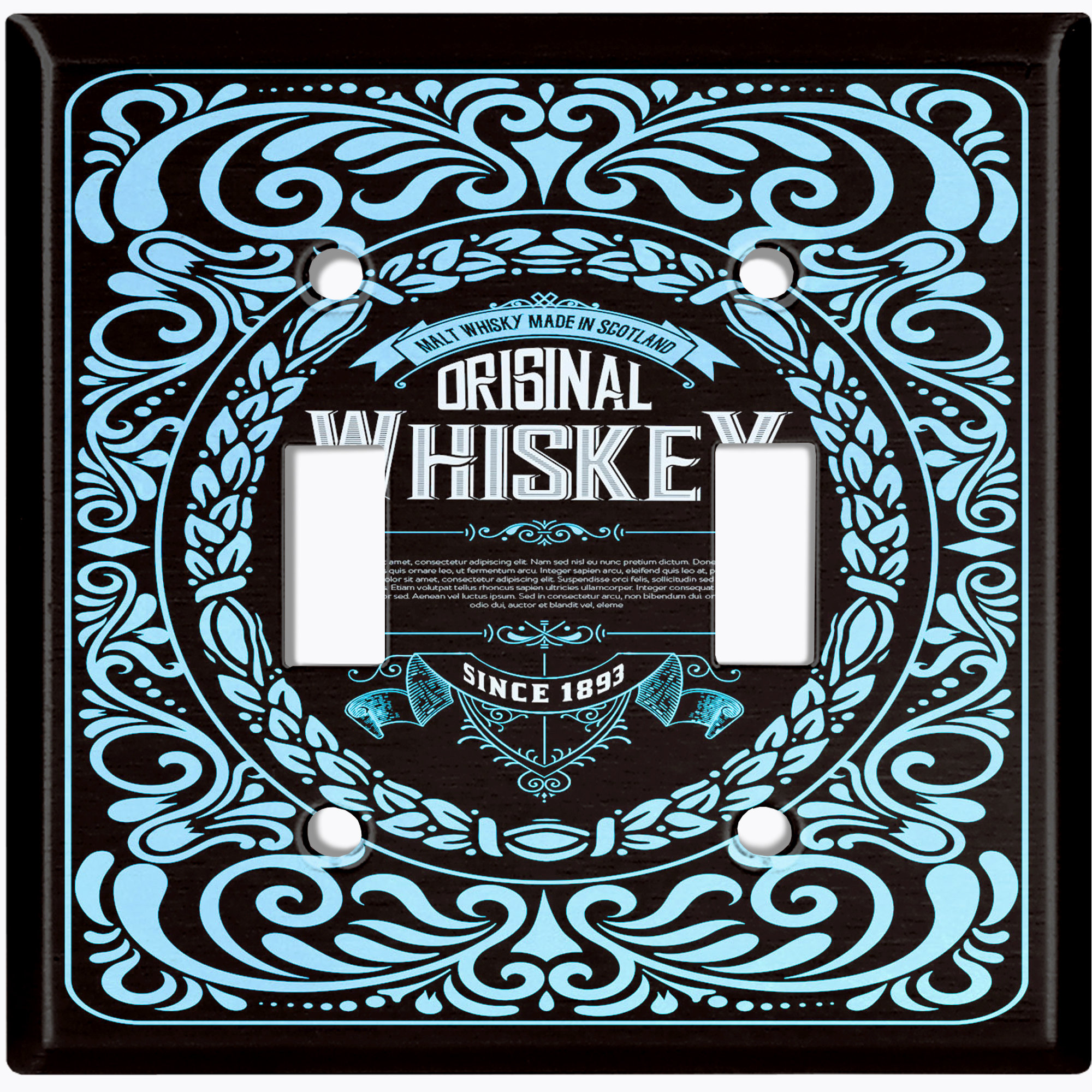 WorldAcc Metal Light Switch Plate Outlet Cover (Vintage Scottish ...