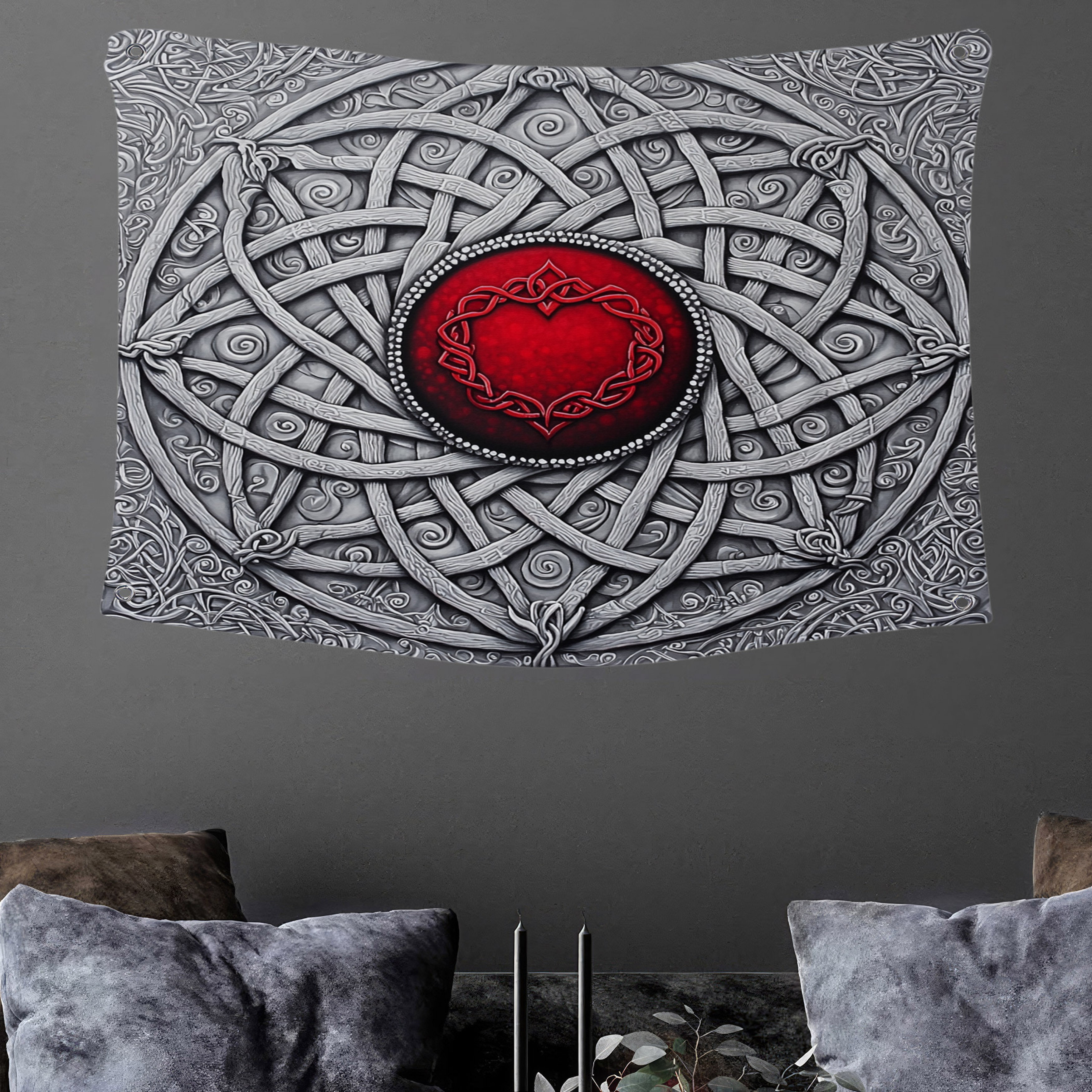 East Urban Home Celtic Knot Wall Tapestry - Symbolism Wall Decor | Wayfair