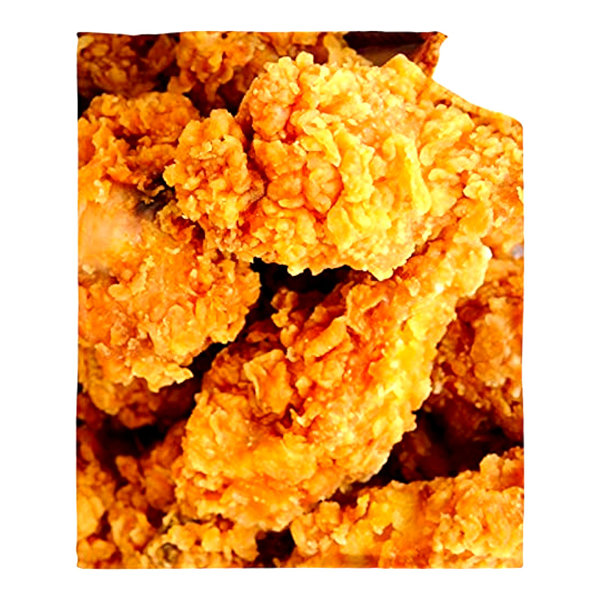 BRBCA CozyCluck Flannel Throw: Soft, Lightweight Fried Chicken Blanket ...