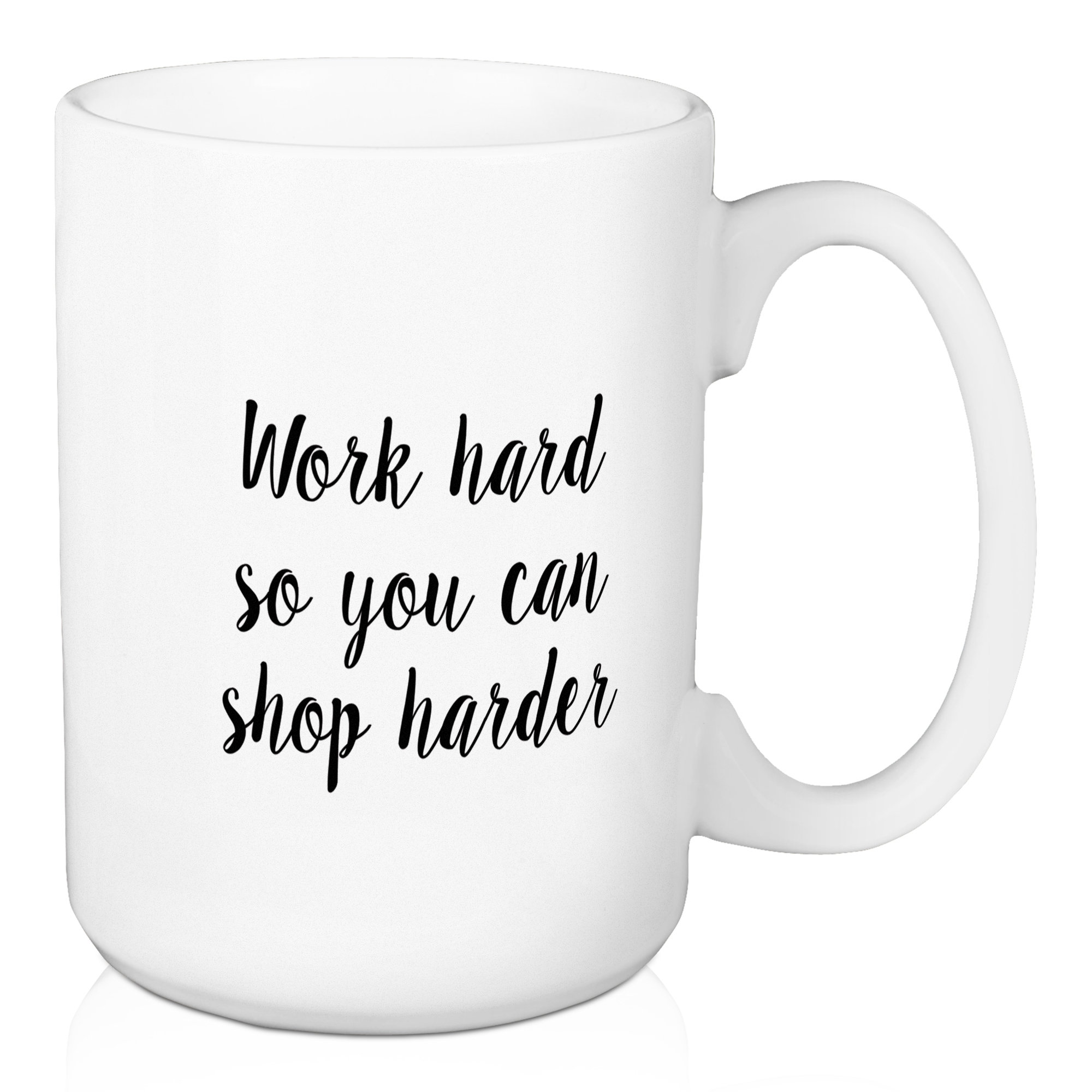 Wrought Studio™ Splendora Work Hard Coffee Mug | Wayfair