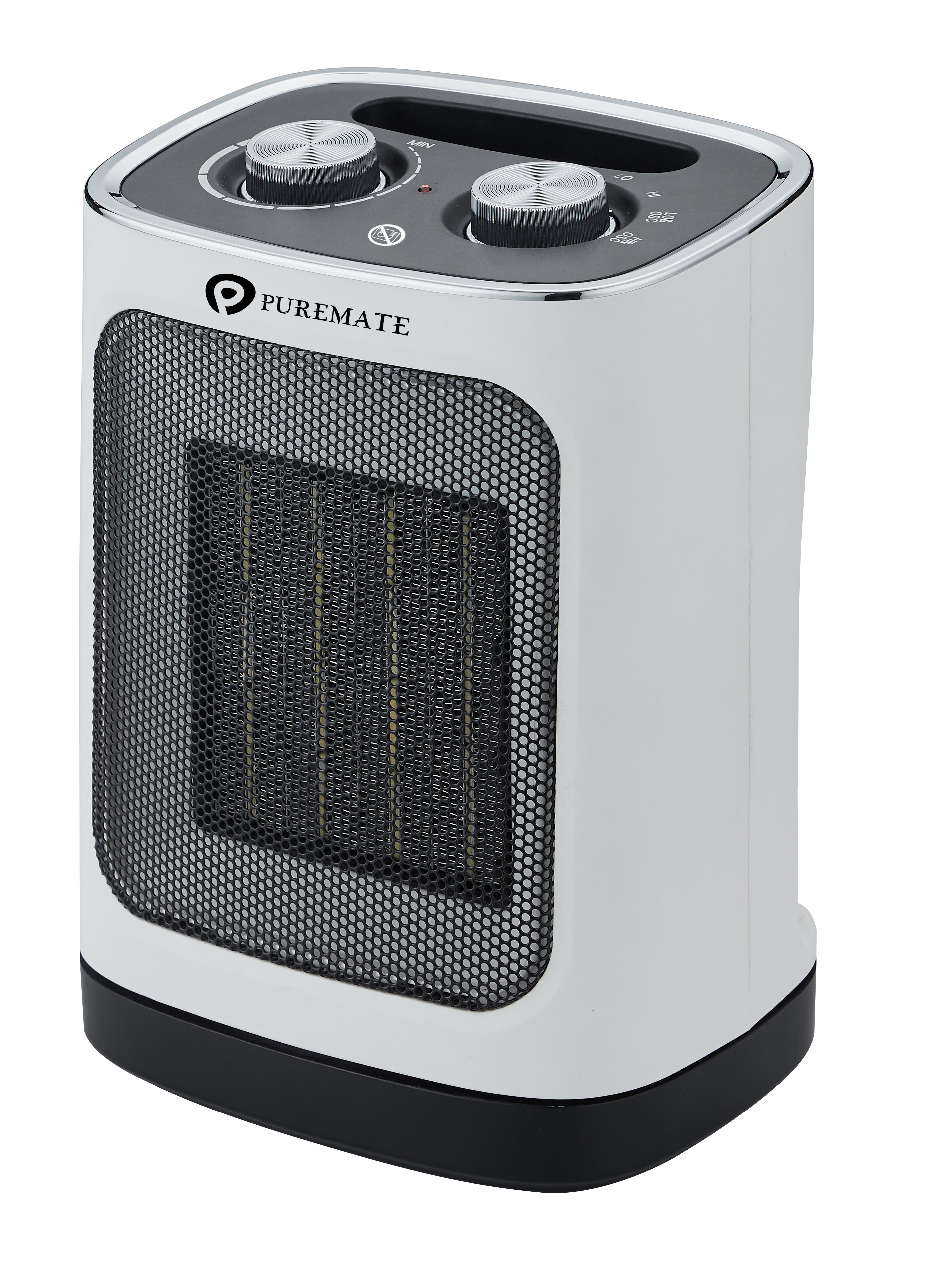 PureMate 1800W Ceramic Tower Fan Heater with Automatic Oscillation ...