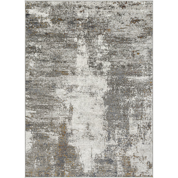 17 Stories Matteo Abstract Gray Area Rug & Reviews | Wayfair