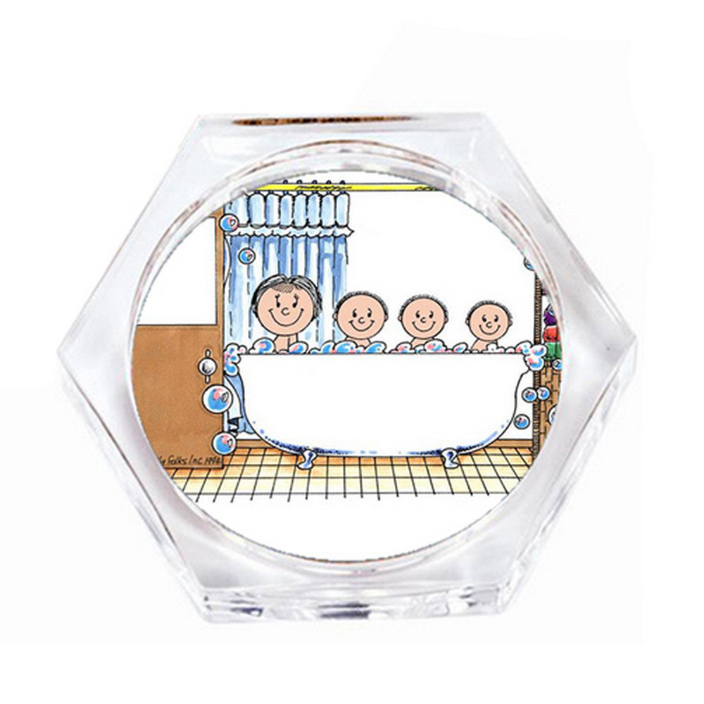 Trinx Tub Time 3 Children with Mom Great for Family Gift Coaster | Wayfair