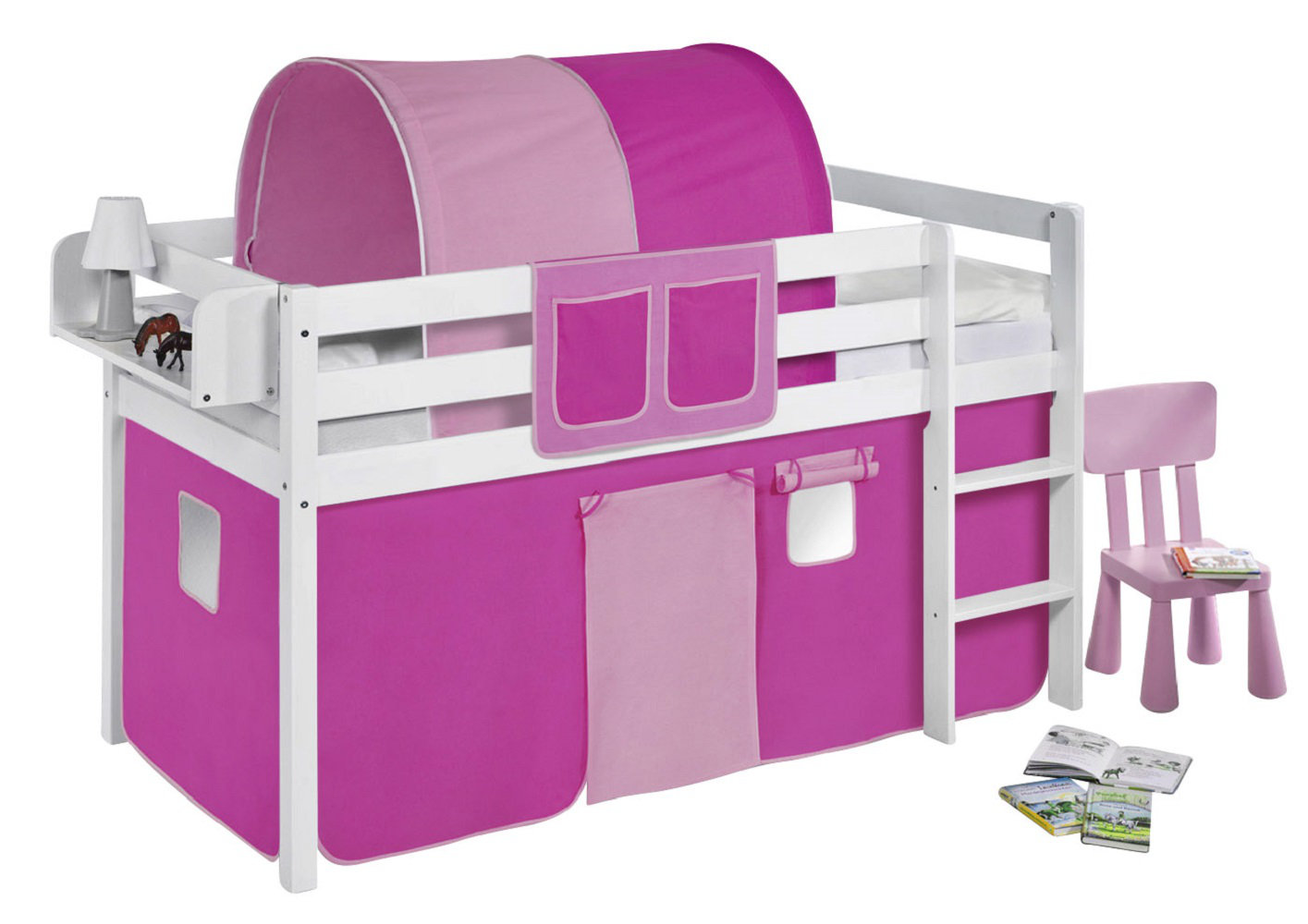 Lilokids Basic Single Mid Sleeper Bed with Curtain | Wayfair.ie