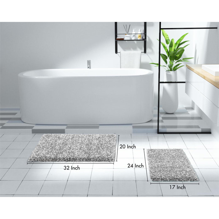 Hokku Designs Justinian Microfiber Bath Mat | Wayfair
