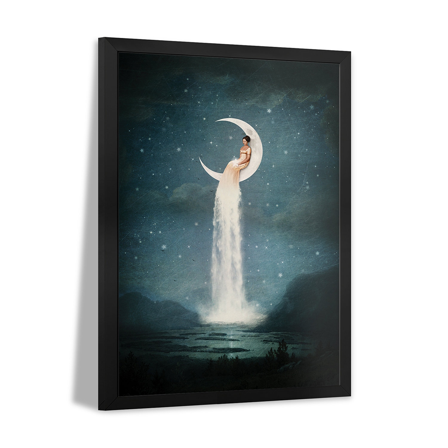 Trinx Moonriver Lady Premium Framed Poster by Paula Belle Flores | Wayfair
