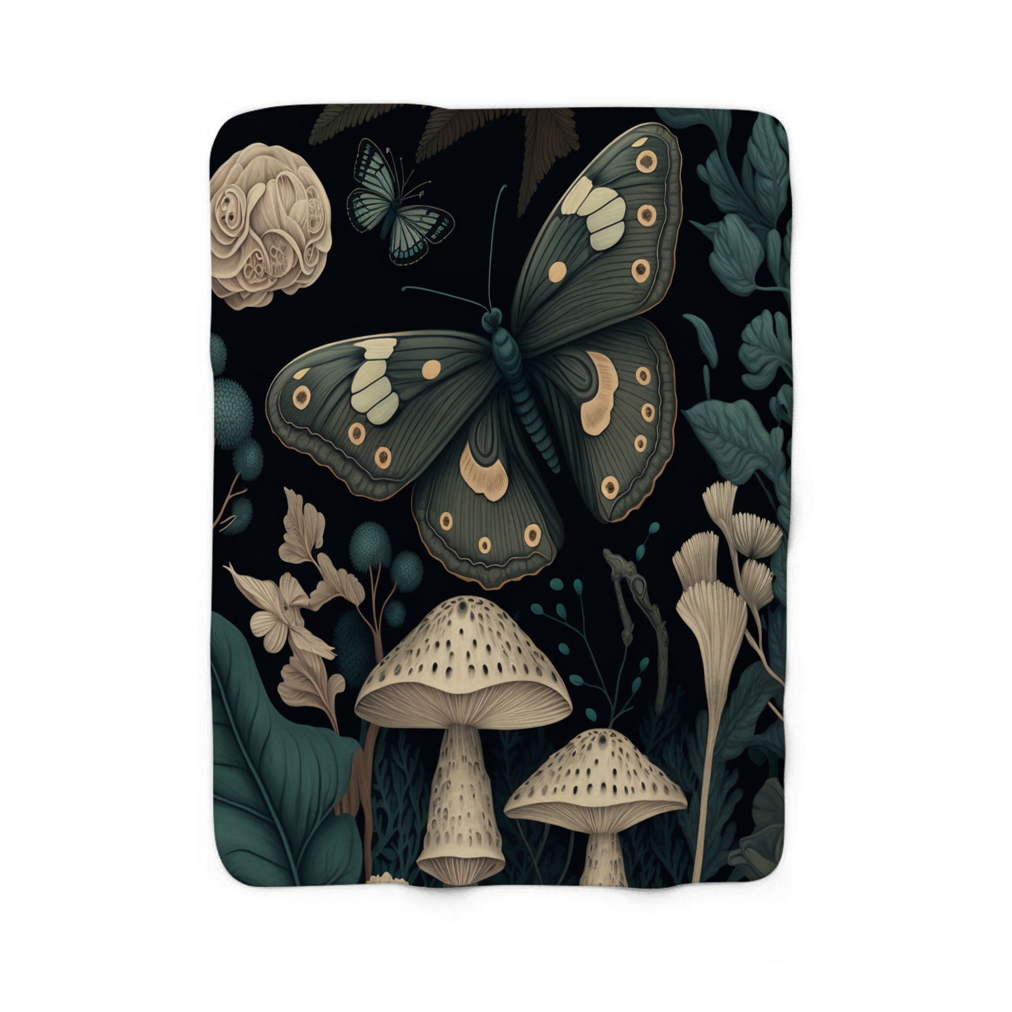 MentionedYou Cottagecore Moth Dance - 1 Piece Premium Sherpa Blanket ...