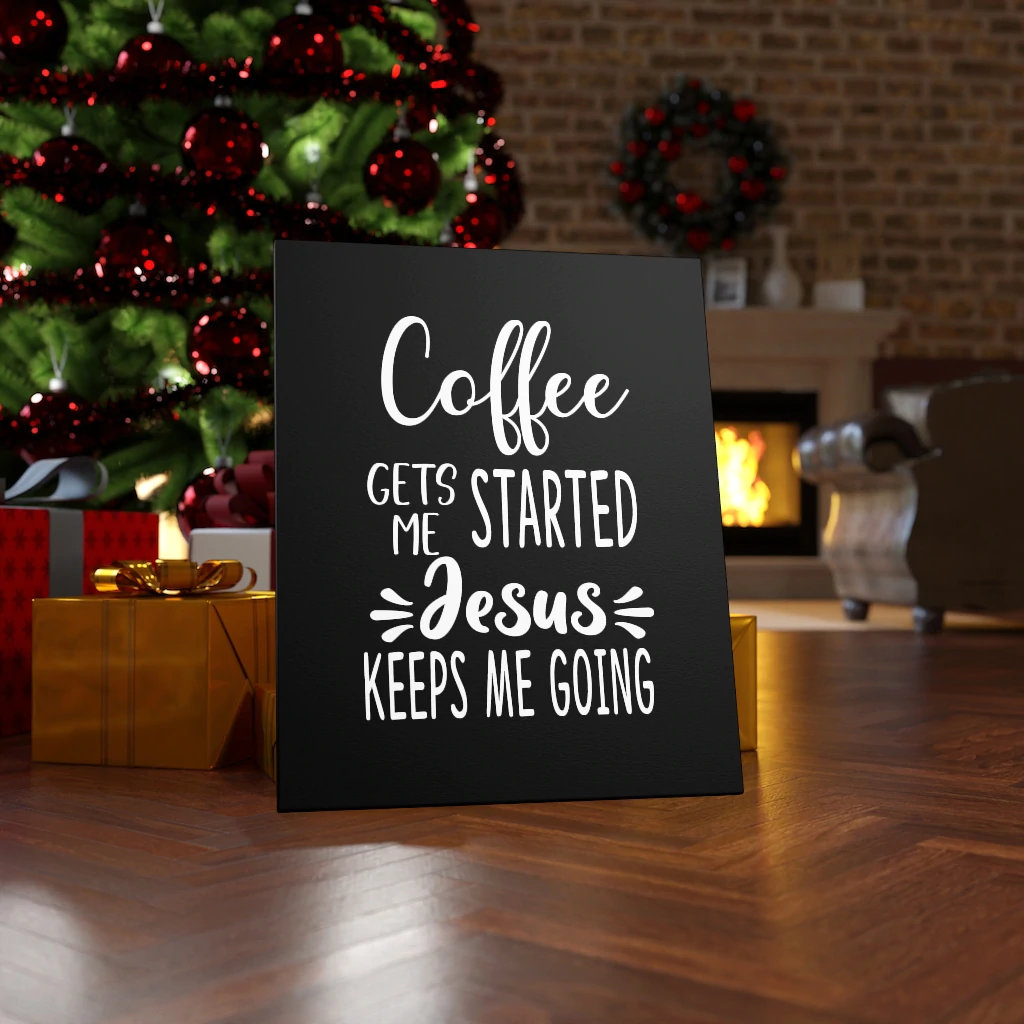 Trinx Scripture Canvas Jesus Keeps Me Going Christian Wall Art Bible ...